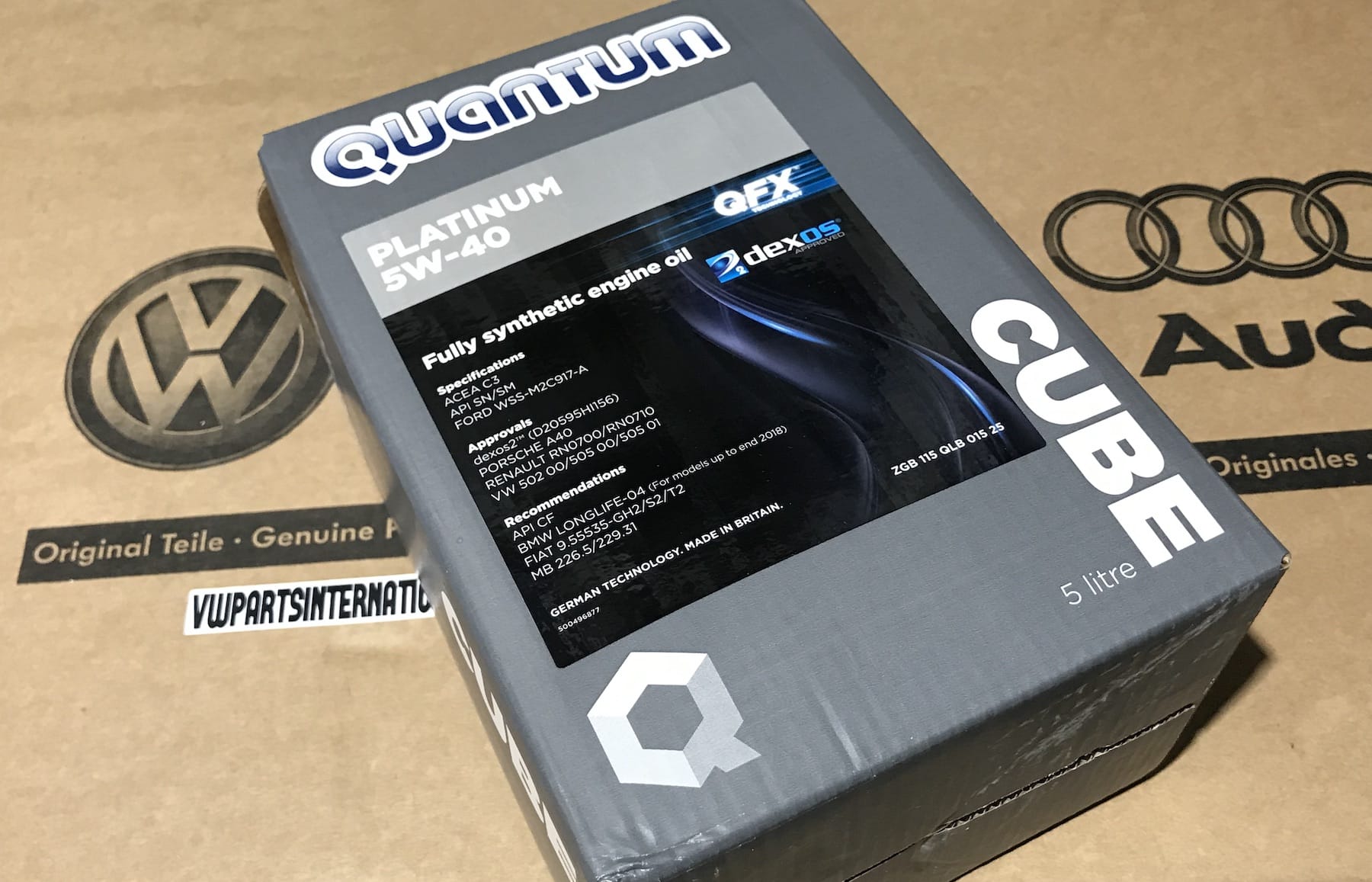 Quantum Platinum 5W-40 Engine Oil 5L Cube for VW Audi Seat Skoda | eBay