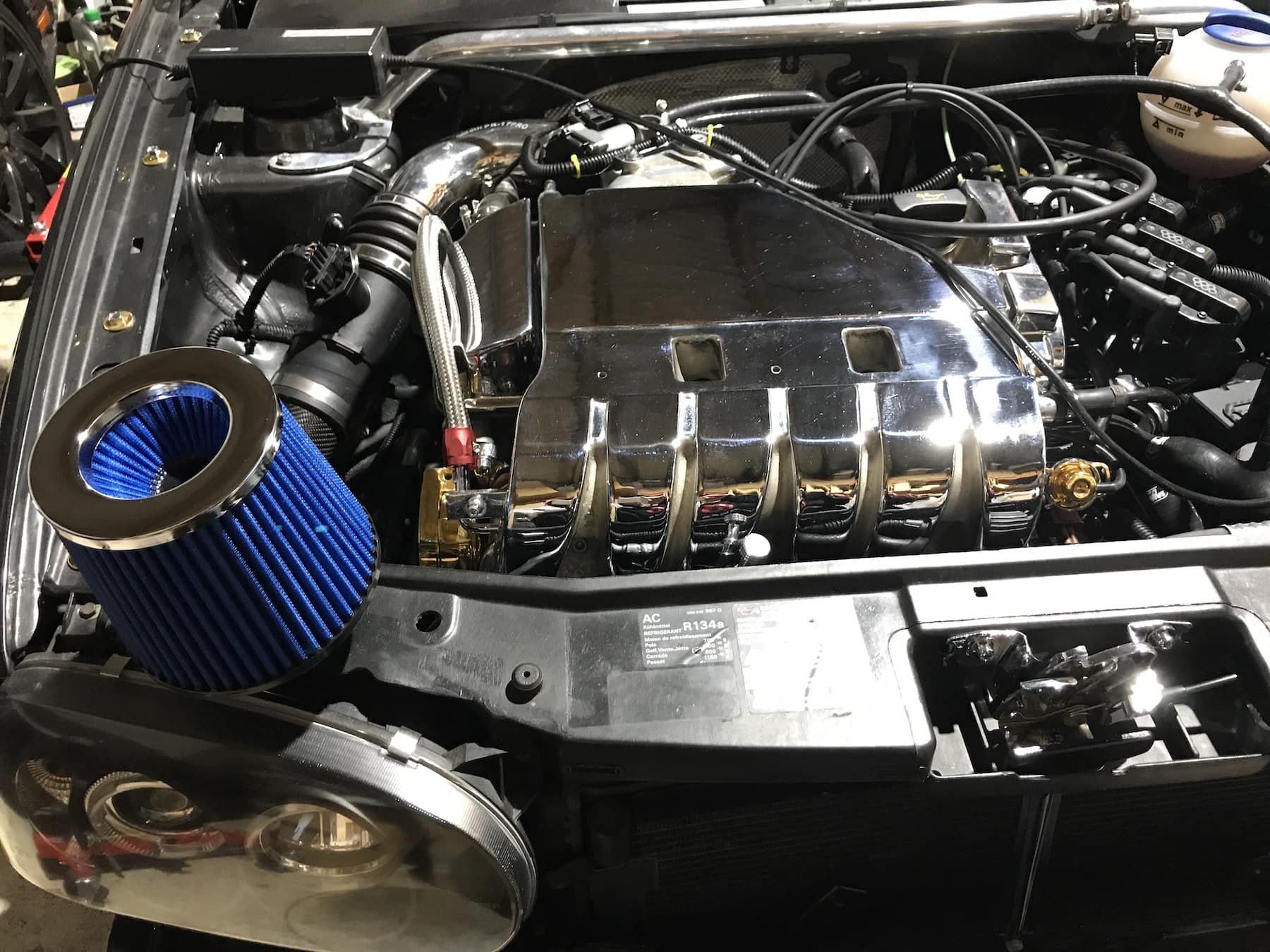 VW Golf MK3 VR6 GTI Forge Motorsport Air Filter Cone Polished Chrome | eBay