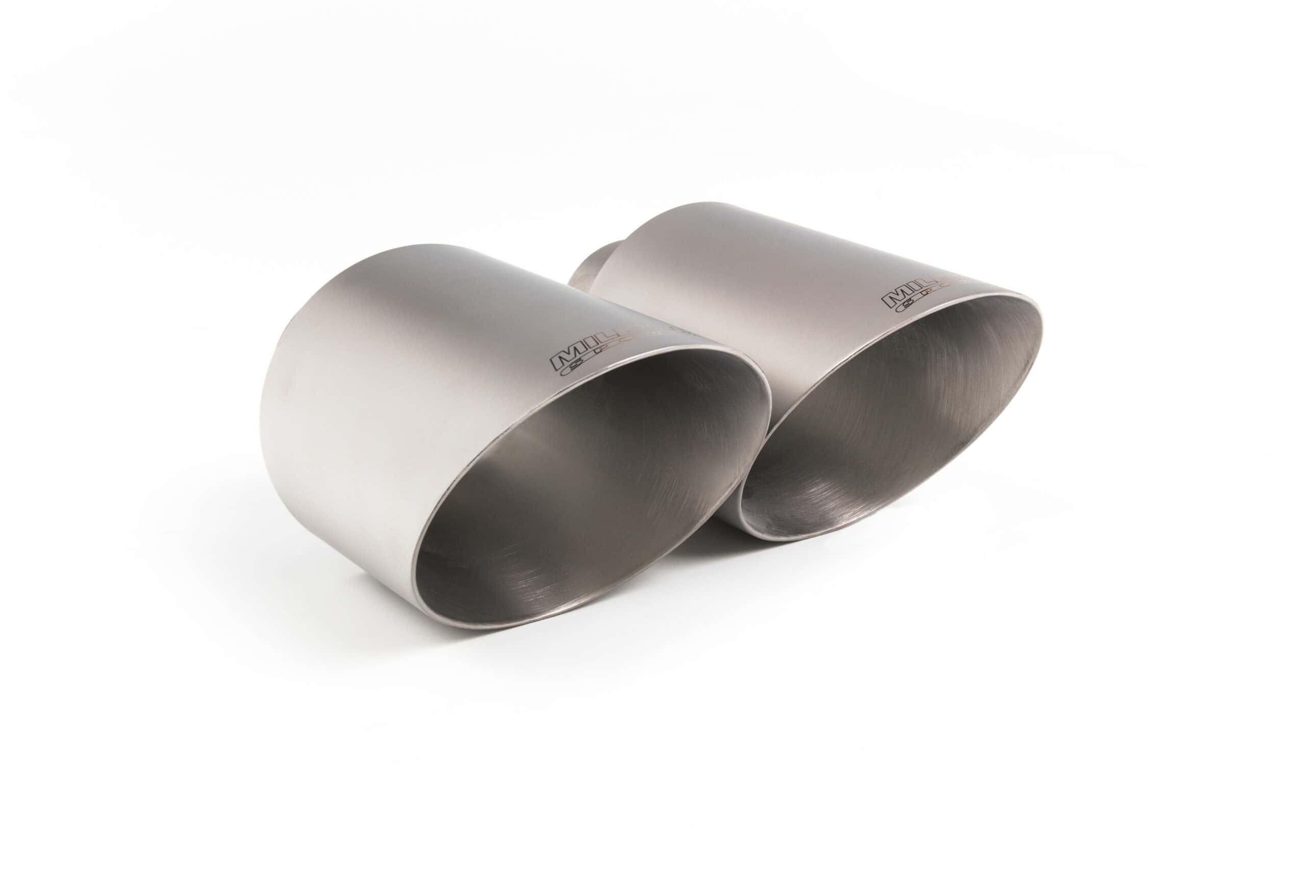 Milltek Sport Resonated Cat Back Exhaust Titanium GT115 Tips for Audi ...
