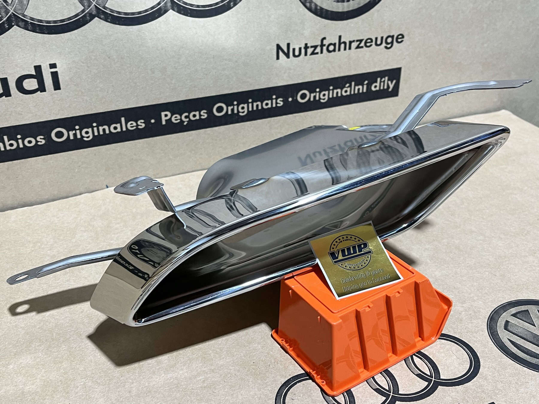 Skoda Octavia VRS MK4 NX Chrome Exhaust Tailpipe Tip Left side New Genuine Skoda OEM Part - VW ...