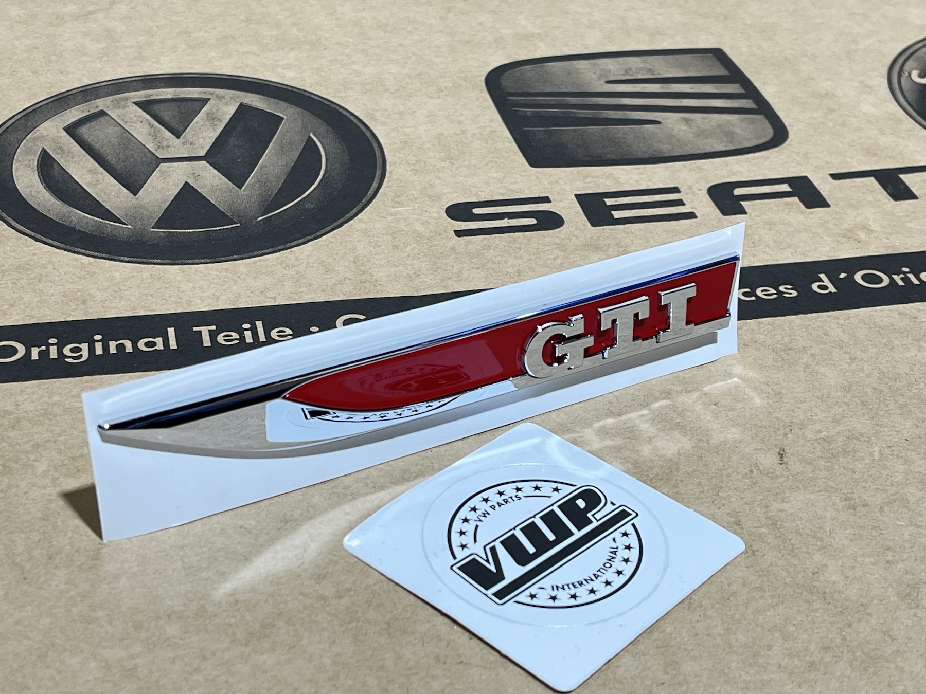 Golf 6 Gti Logo Suitable To Fit V W Golf 6 Gloss Black Stick On