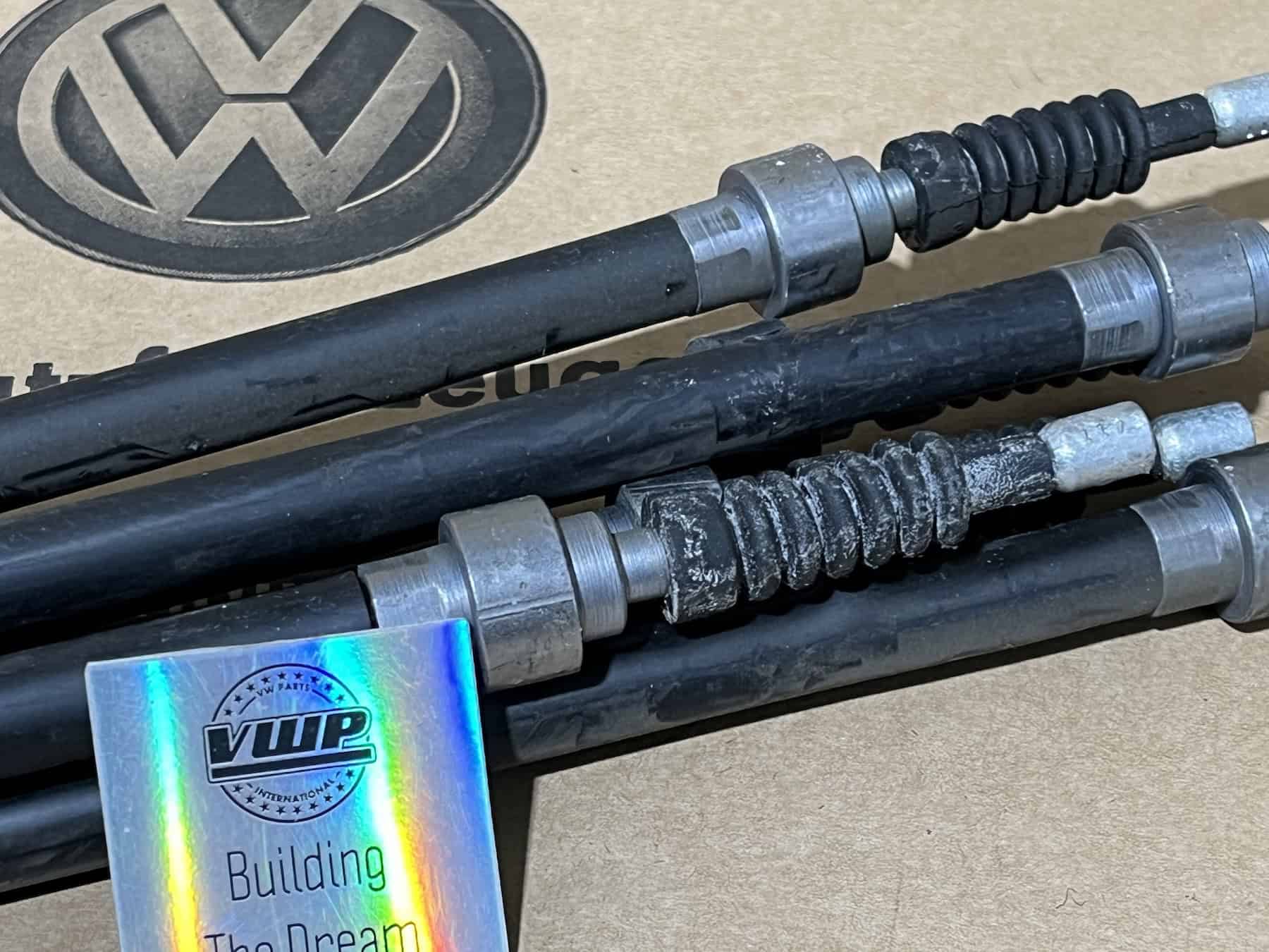 VW Passat B3 B4 Syncro Handbrake Cables x2 New NOS Genuine OEM Parts ...