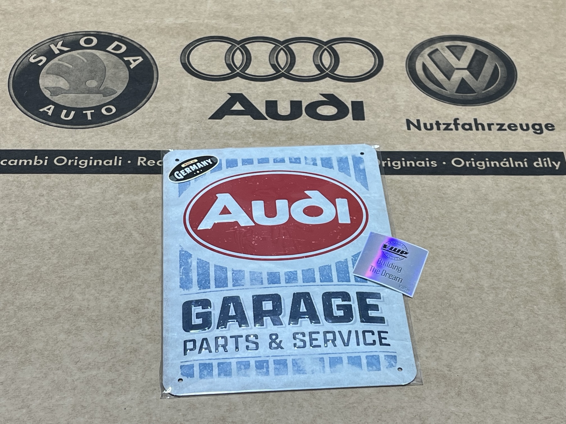 Audi Oval Logo Tin Sign Garage Man Cave Audi Tradition OEM Accessory ...