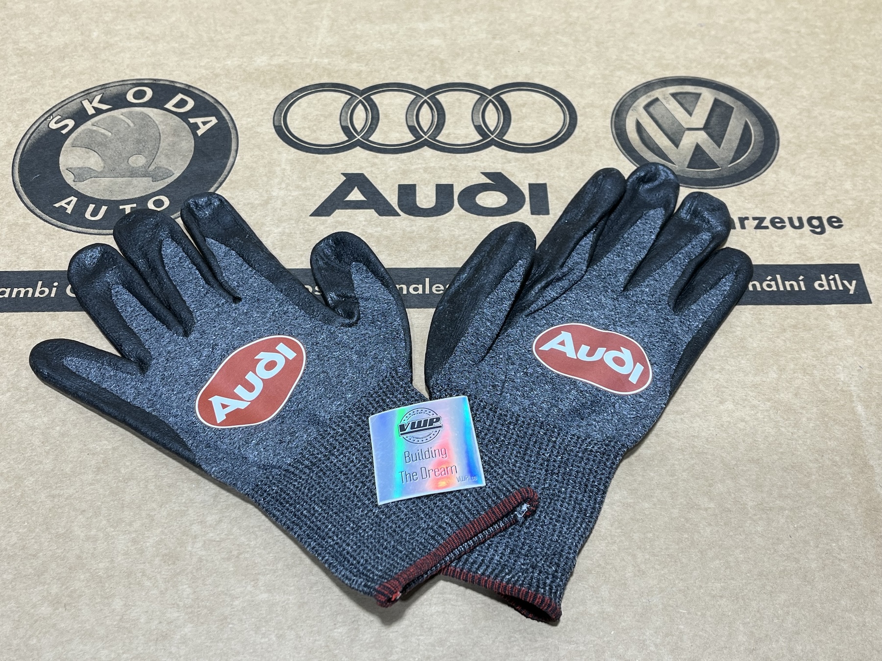 Audi Oval Logo Drivers Safety Gloves Audi Tradition OEM Accessory Gift ...