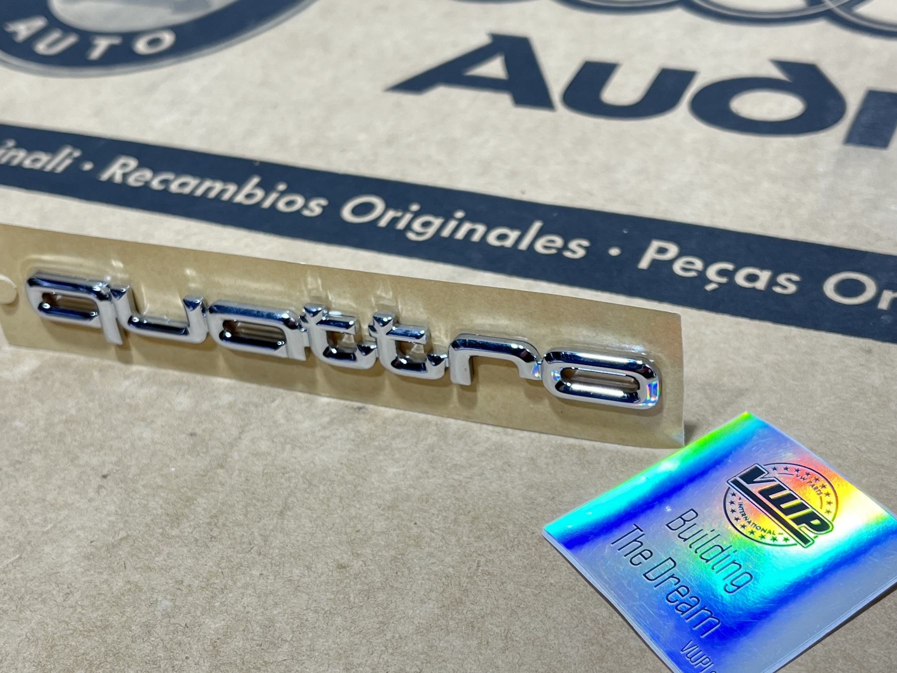 Audi V8 RS2 80 100 Coupe Rear Quattro Boot Badge Trunk Tailgate Logo ...